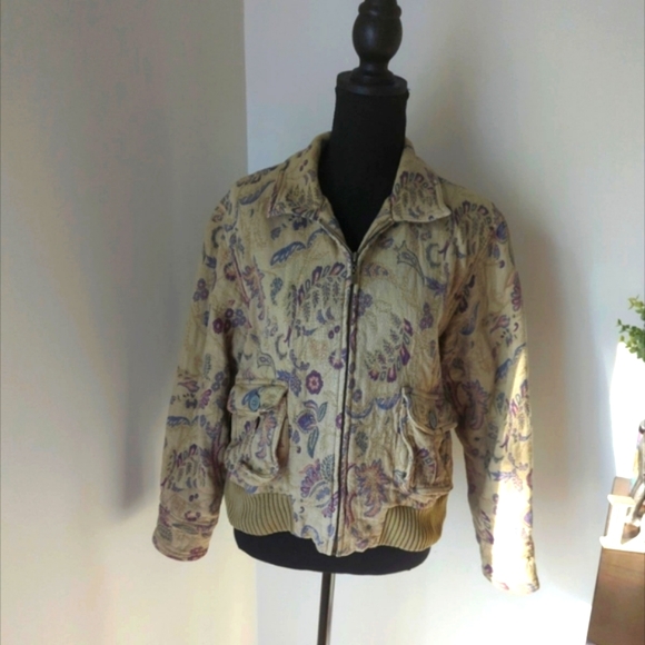 J. Jill | Jackets & Coats | J Jill Boho Paisley Bomber Jacket | Poshmark